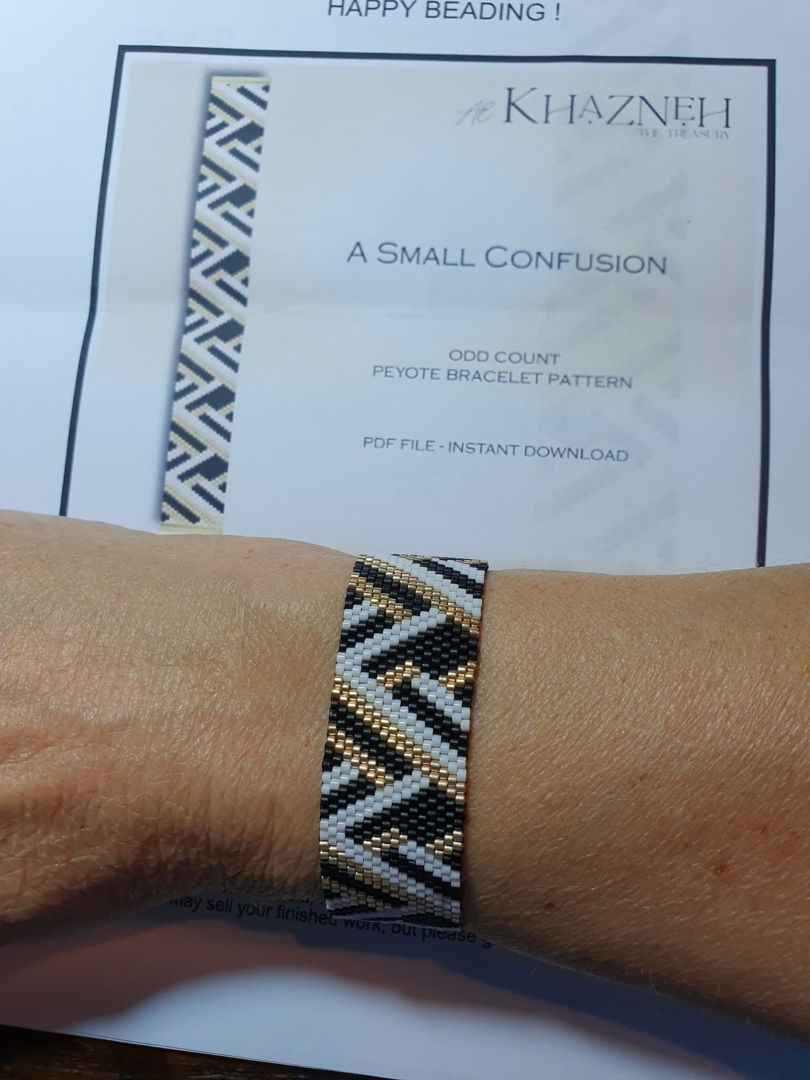 Even-count Peyote Bracelet Pattern a SMALL - Etsy