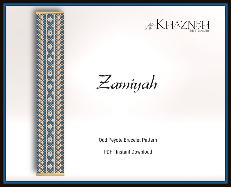 ODD Peyote Bracelet Pattern zamiyah - Etsy