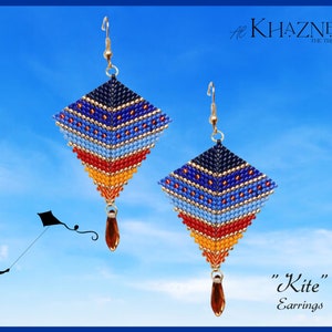 KITE - Earring, Purse Charm, Pendant, Car Mirror Charm Pattern - Etsy