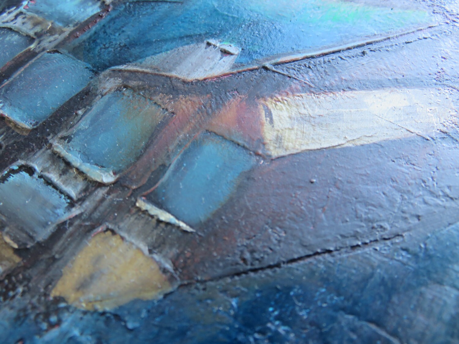 Industrial Abstract Original Textured Oil Painting Custom - Etsy