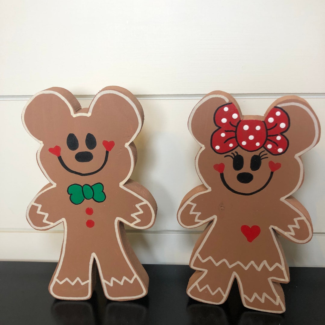 Gingerbread Mickey and Minnie - Etsy