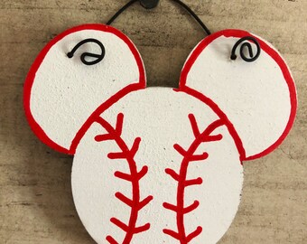 Mickey Baseball Svg - Etsy