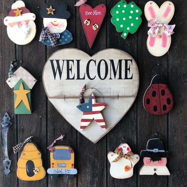 Interchangeable Welcome Sign - Etsy