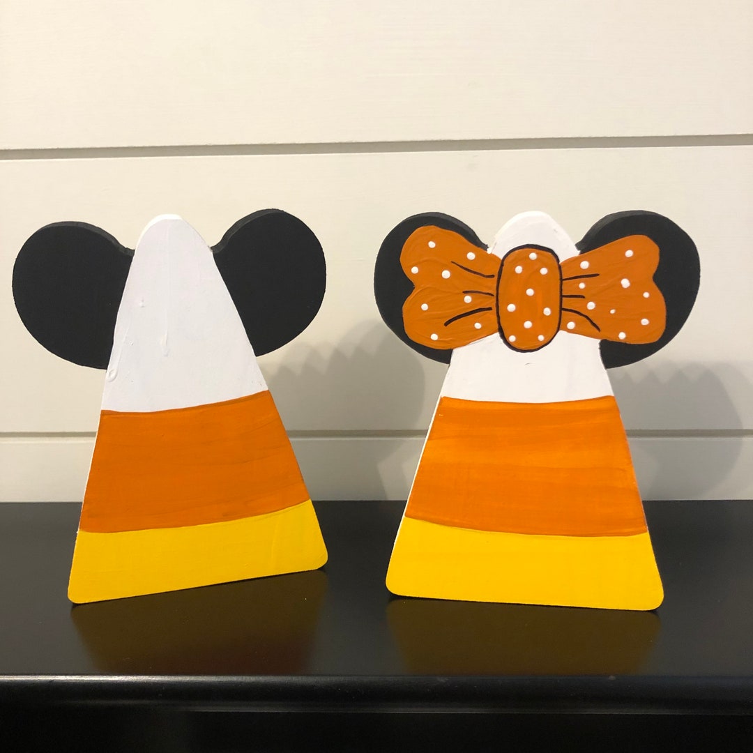 Candy Corn Mickey and Minnie - Etsy