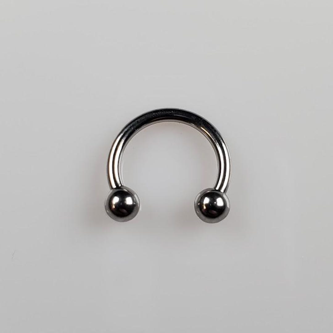 Internally Threaded, Circular Barbell, 16g, 8mm / 10mm, 3mm / 4mm Balls ...
