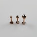 18g Tragus Ring, 16g Tragus Ring, Rose Gold, 2mm 3mm 4mm Balls, 8mm ...