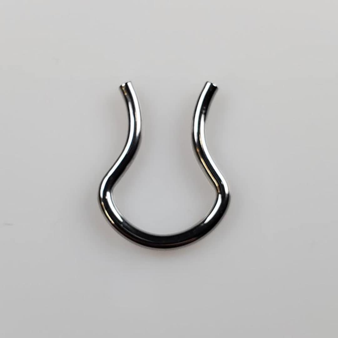 16g 14g 12g 10g Septum Retainer, Stainless Steel, Hide Septum Piercing ...