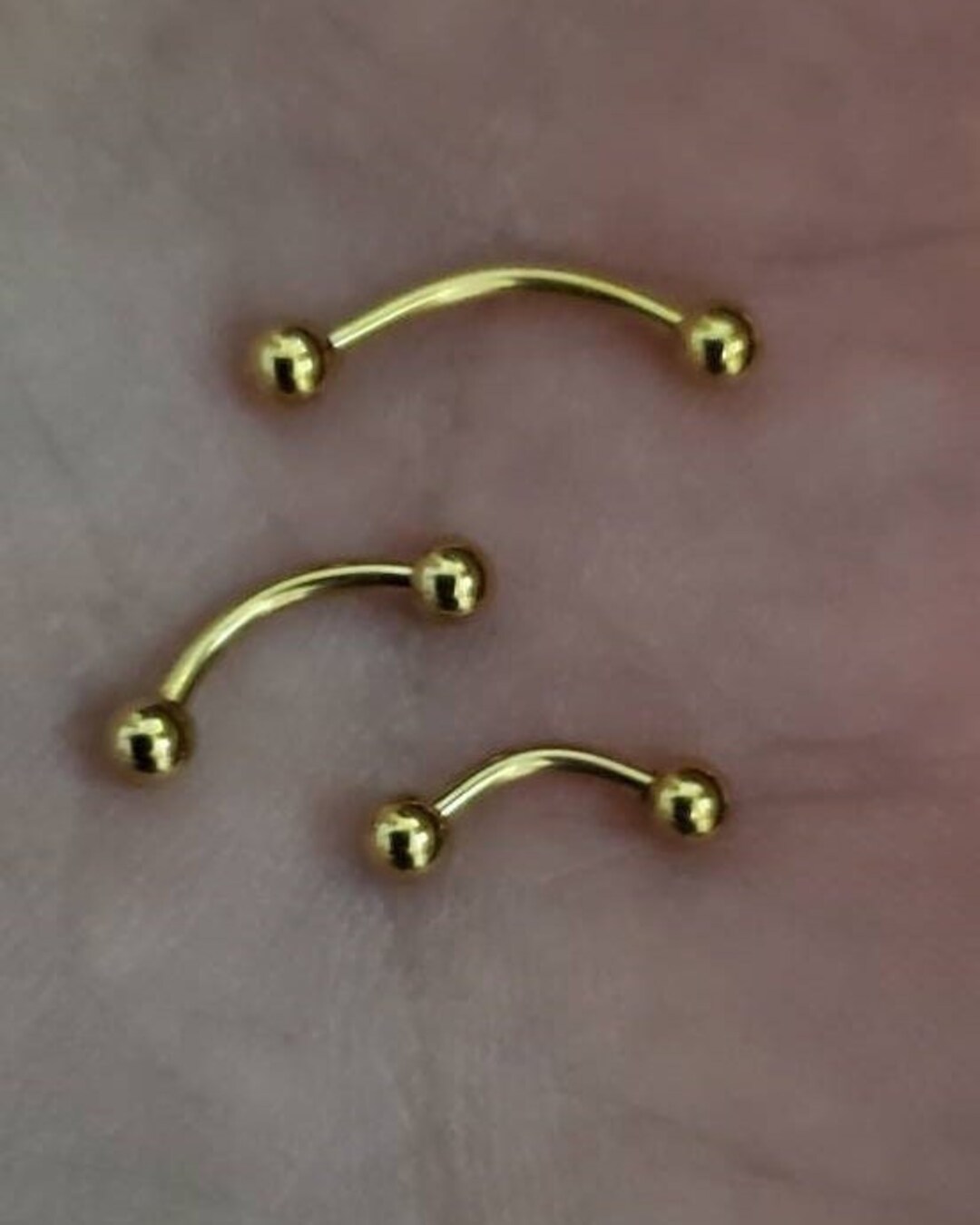 Gold Eyebrow Ring, Eyebrow Jewelry, Eyebrow Piercing, Eyebrow Barbell ...