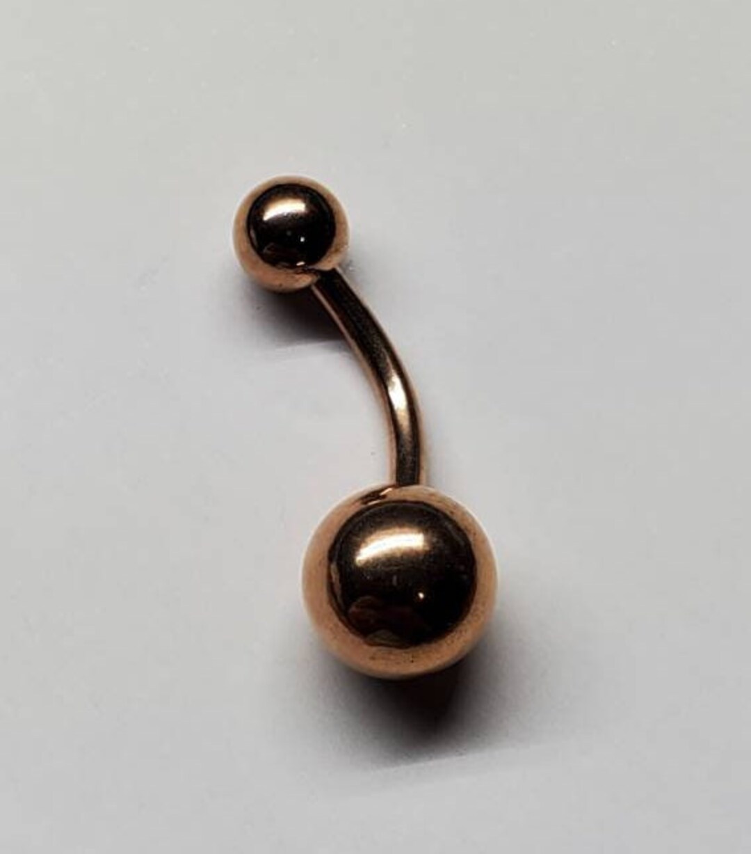 VCH Jewelry, Vertical Hood Piercing 14g Titanium PVD Rose Gold - Etsy