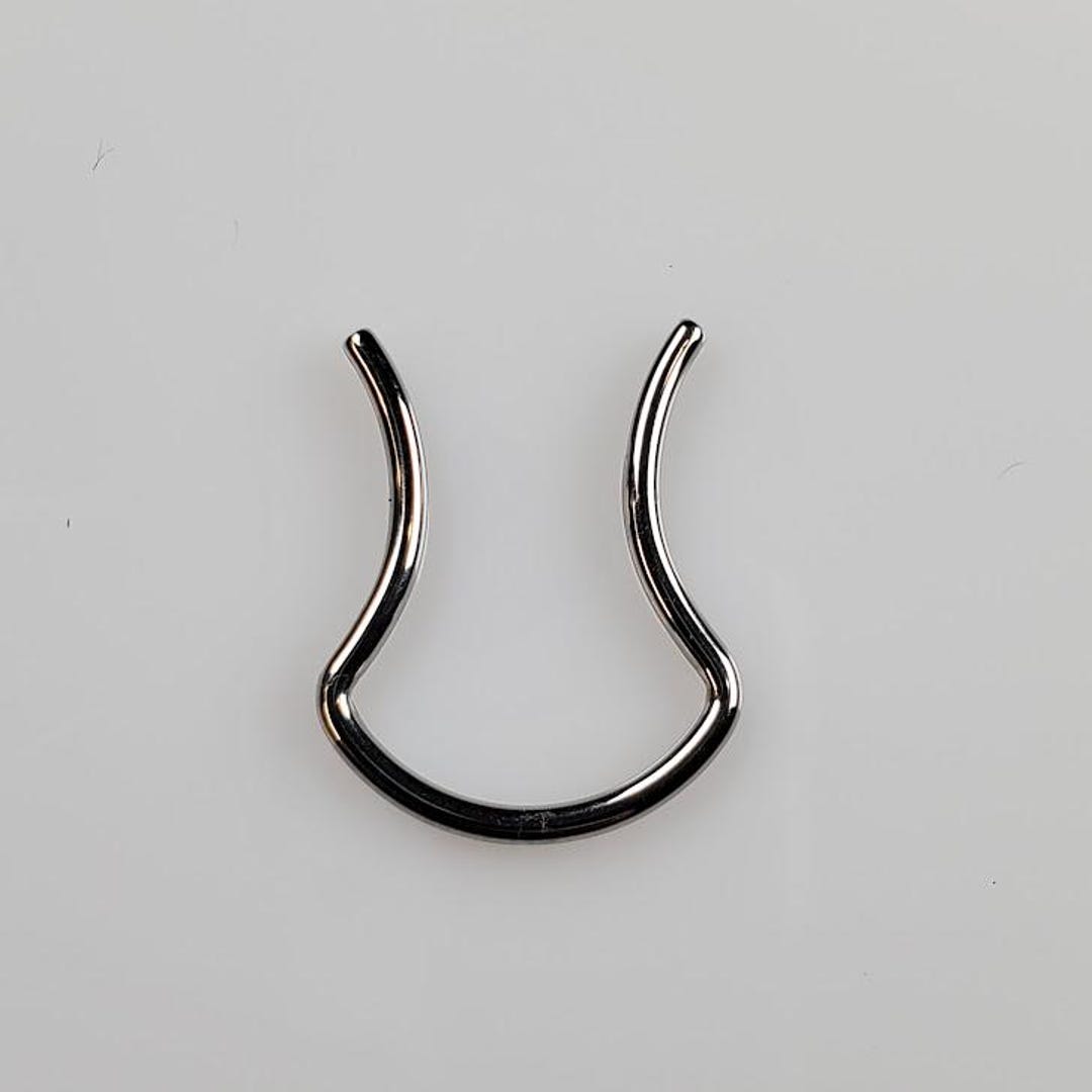 16g Septum Retainer, Stainless Steel, Hide Septum Piercing, No See, for ...