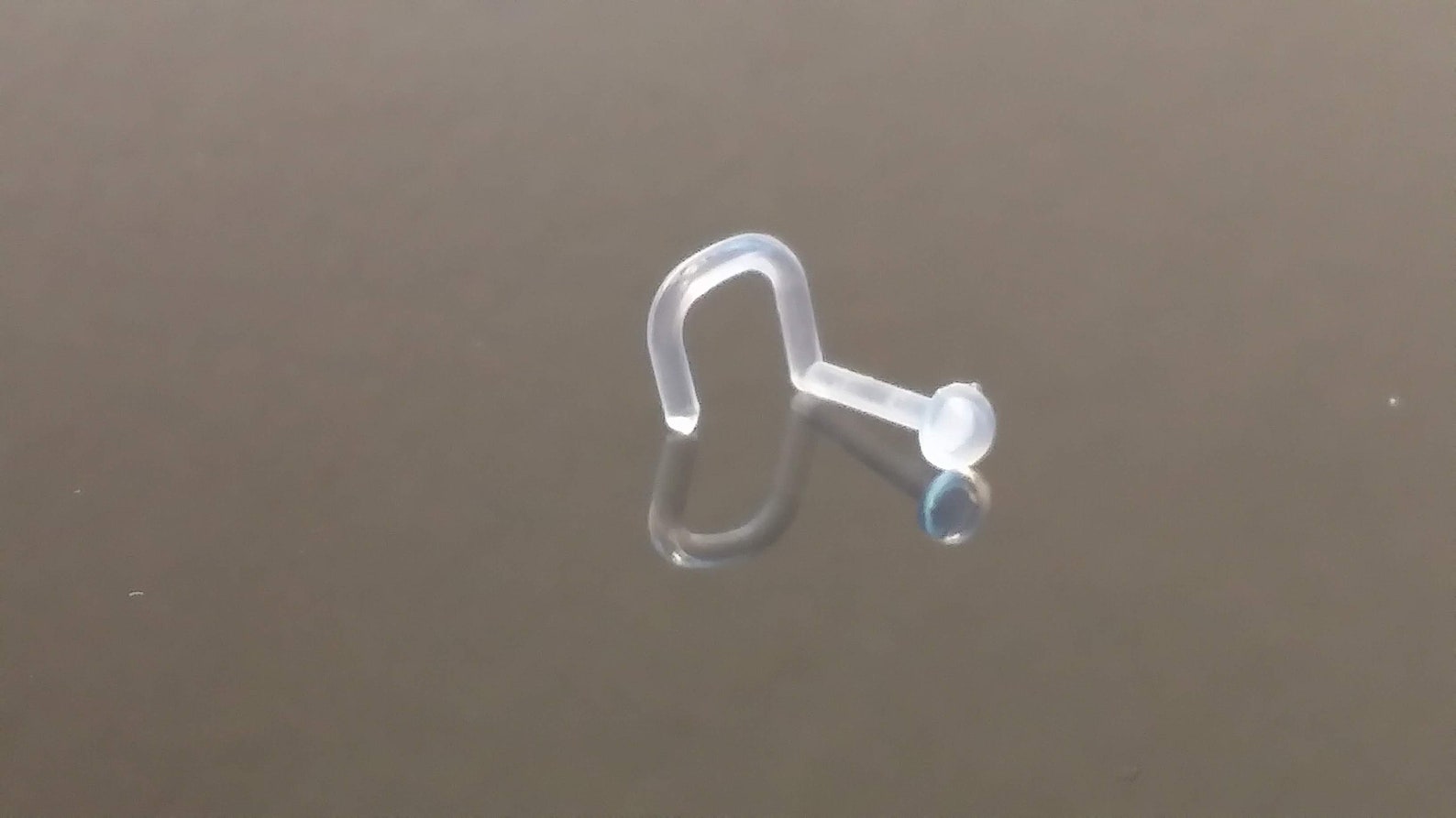 16g 18g 20g Screw Nose Retainer Clear Bio Flex Medical Grade PTFE Hide ...