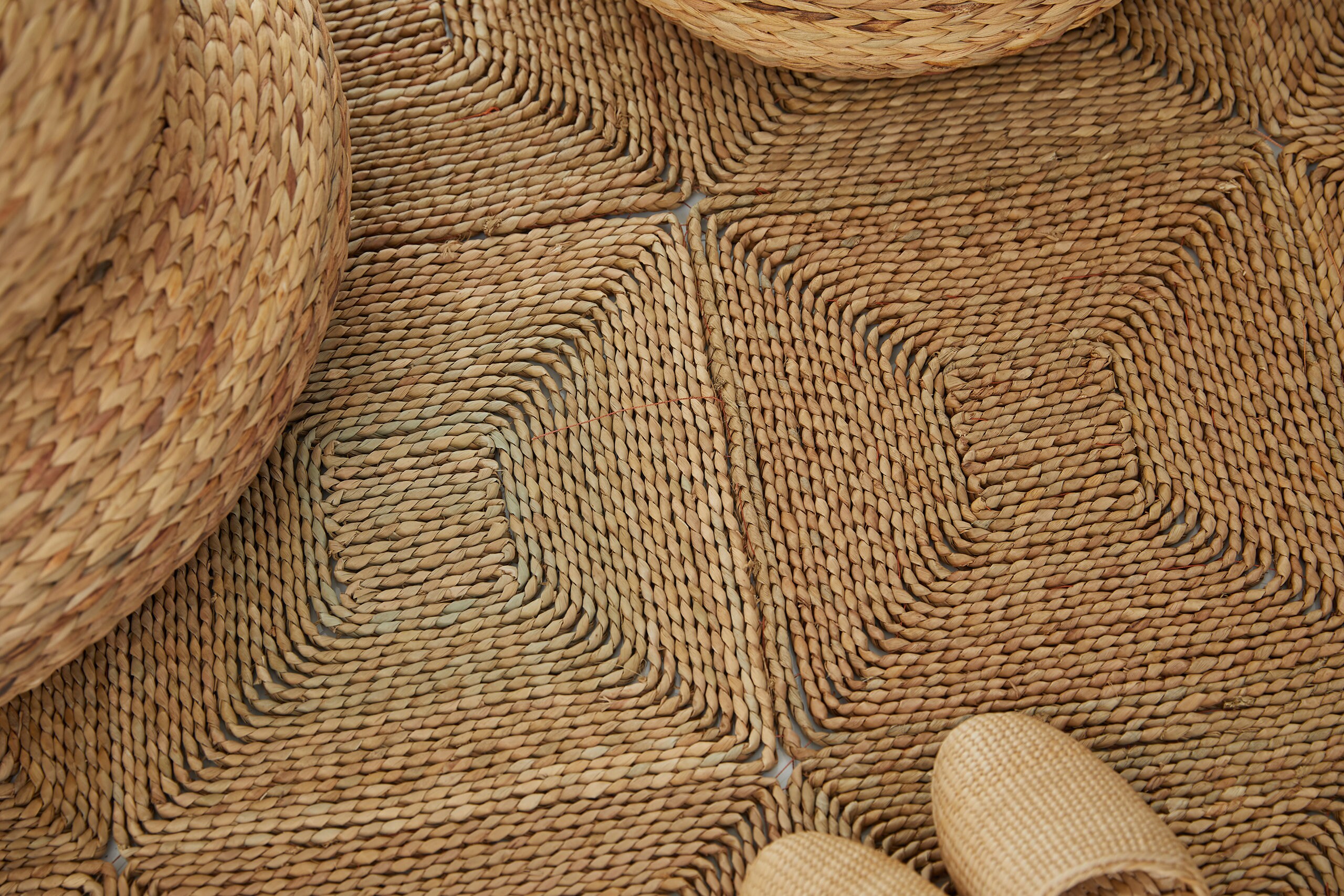 Custom brown seagrass rug straw floor mats handmade bedroom | Etsy