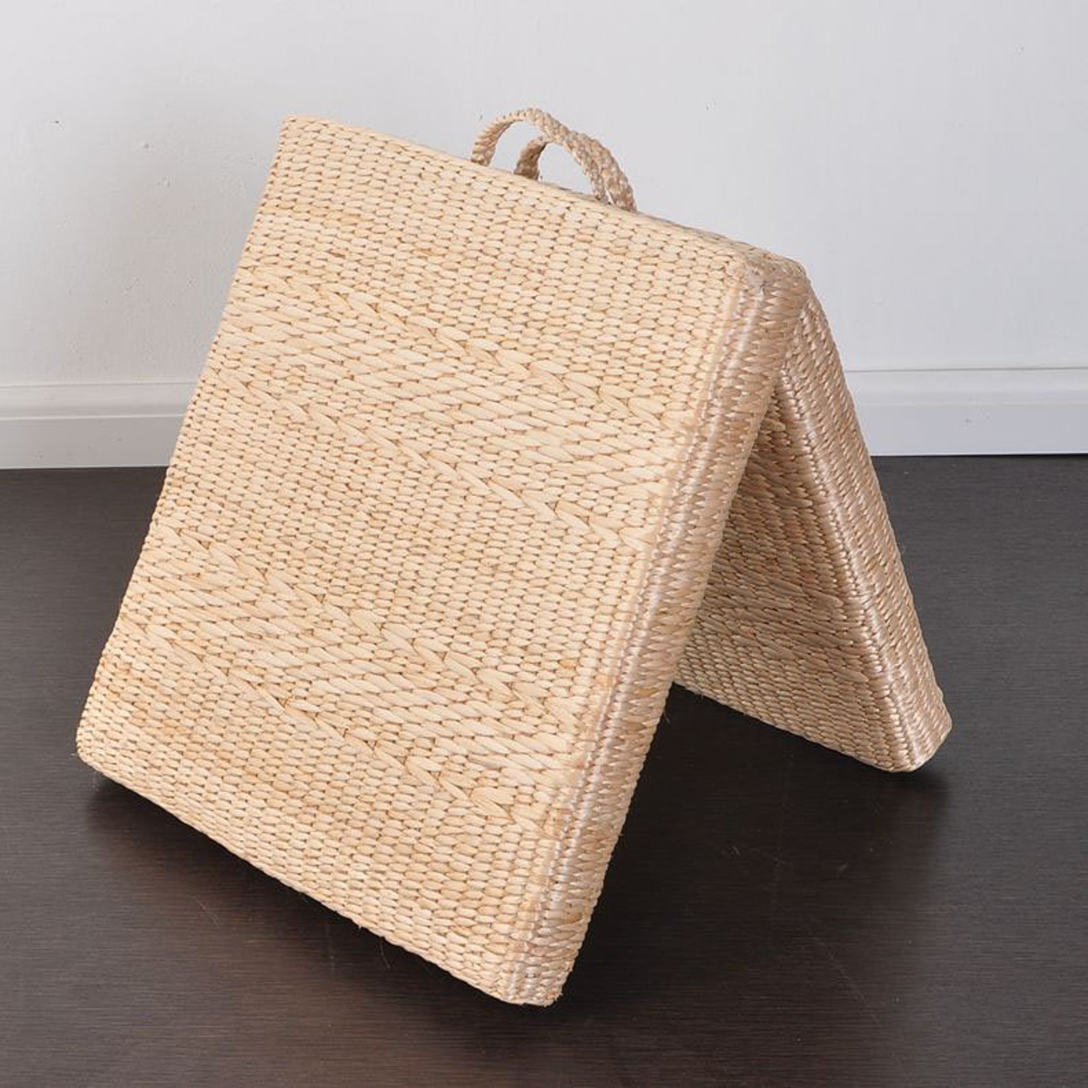 Custom Square Straw Mat Straw Area Rug Meditation Mat Cushion | Etsy