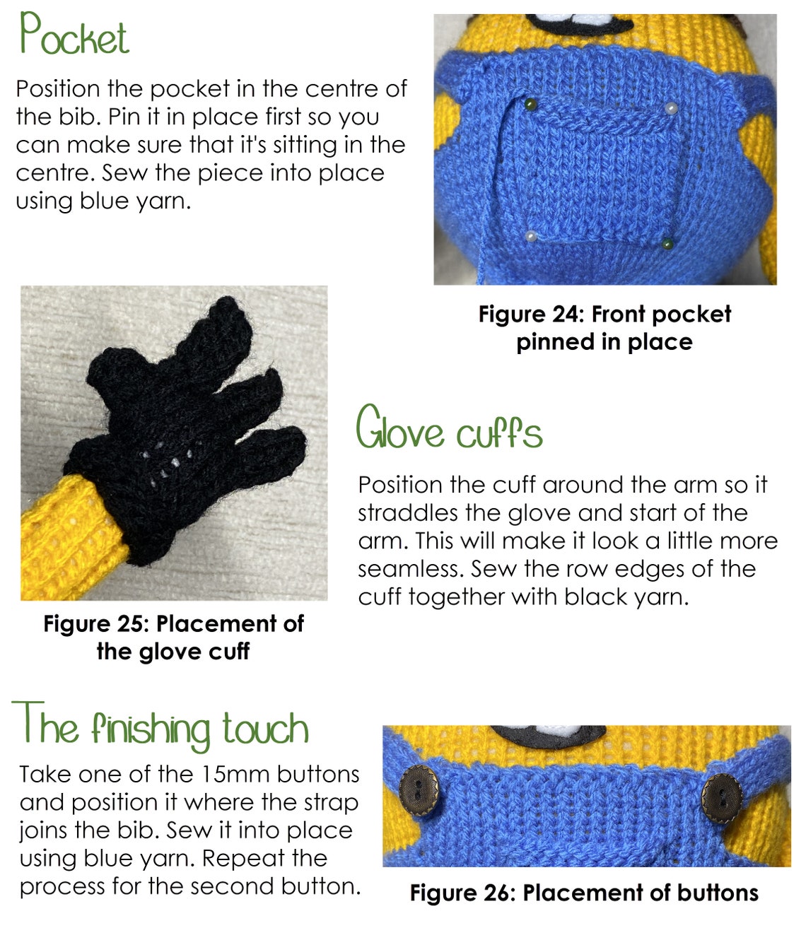 Stuart the Minion Knitting Pattern PDF - Etsy