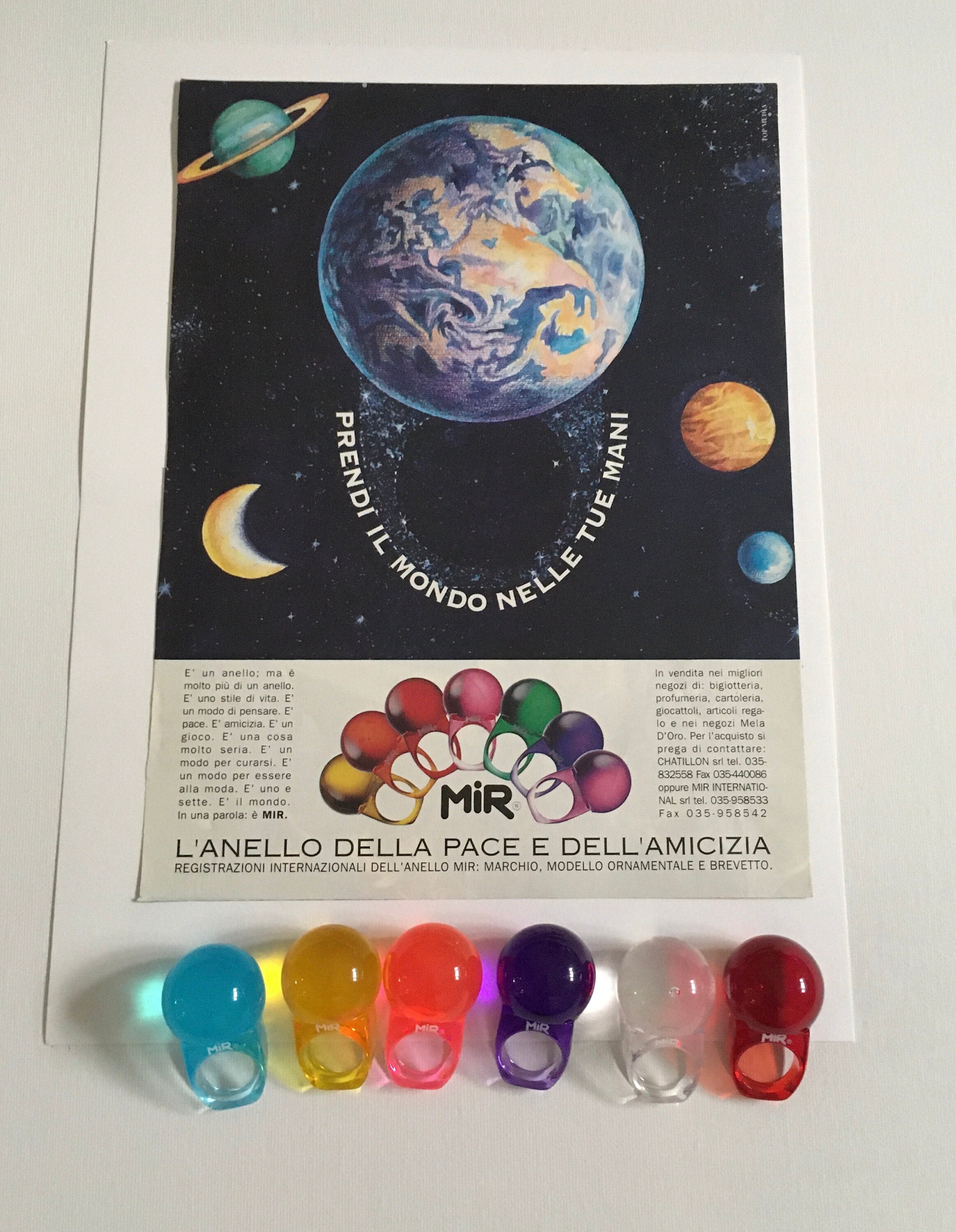 Original Vintage Carlo Pagani Mir Ring Set / 6 - Etsy