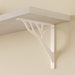 Heavy Duty White Metal Tree Branch Shelf Bracket, Rustic Steel Shelf ...