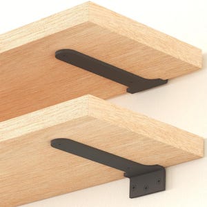 Hidden Float Shelf Bracket Black, Heavy Duty L Shelf Bracket, Floating ...