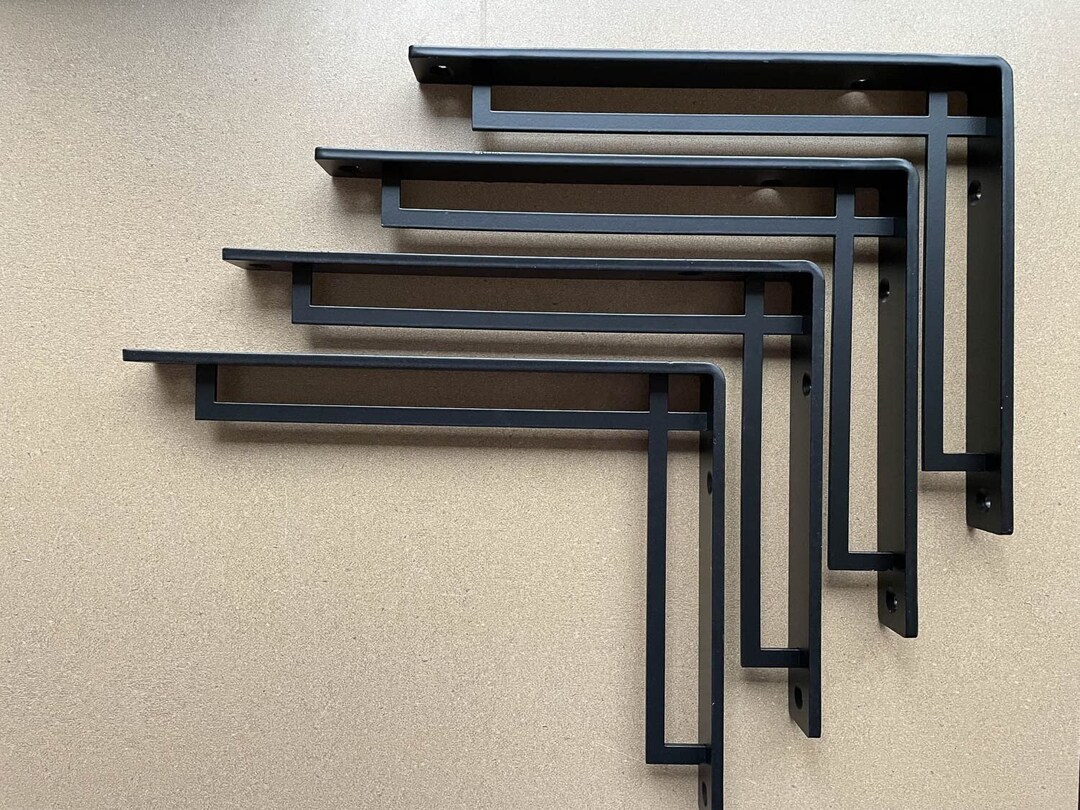 L Brackets Set of 4, Industrial Brackets, Heavy Duty Shelf Bracket ...