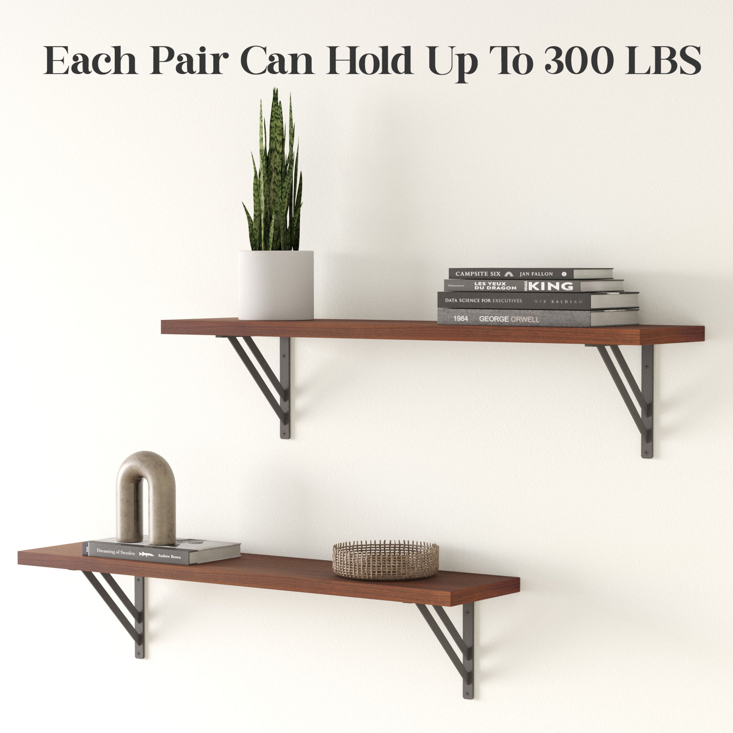 Decorative Heavy Duty Metal Shelf Brackets, Steel Brackets for Floating ...