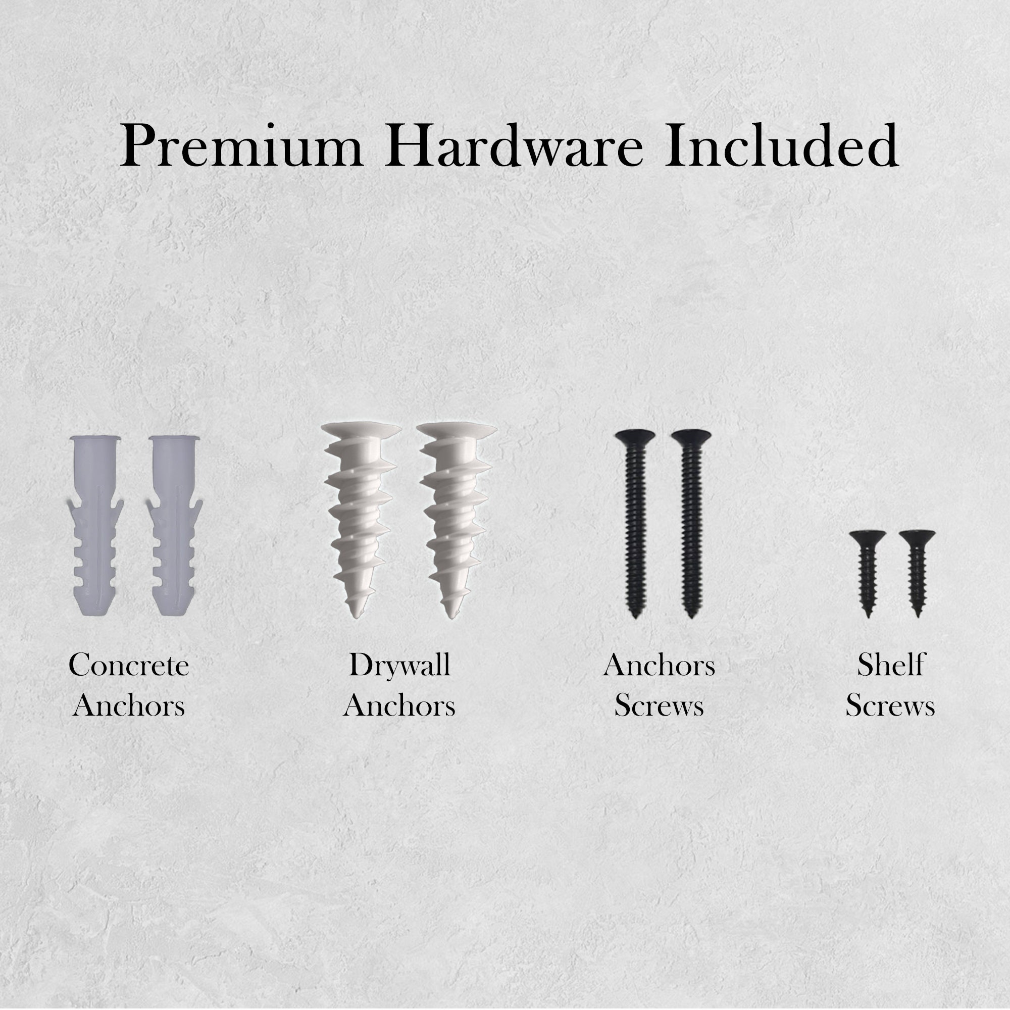 Heavy Duty Metal Shelf Brackets for Hanging, Black Steel Brackets With ...