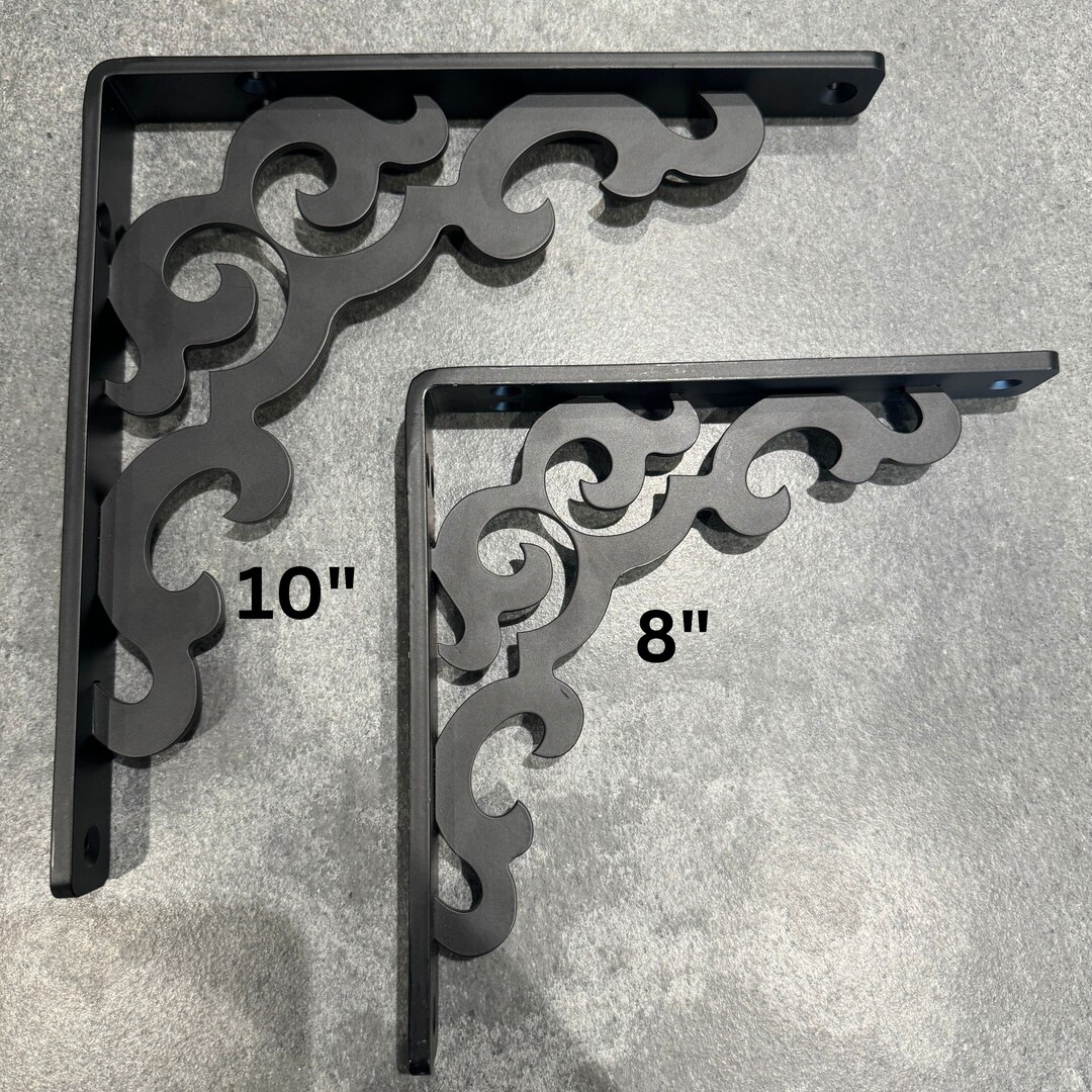 Metal Shelf Brackets, Heavy Duty Brackets, Farmhouse Shelf Brackets ...