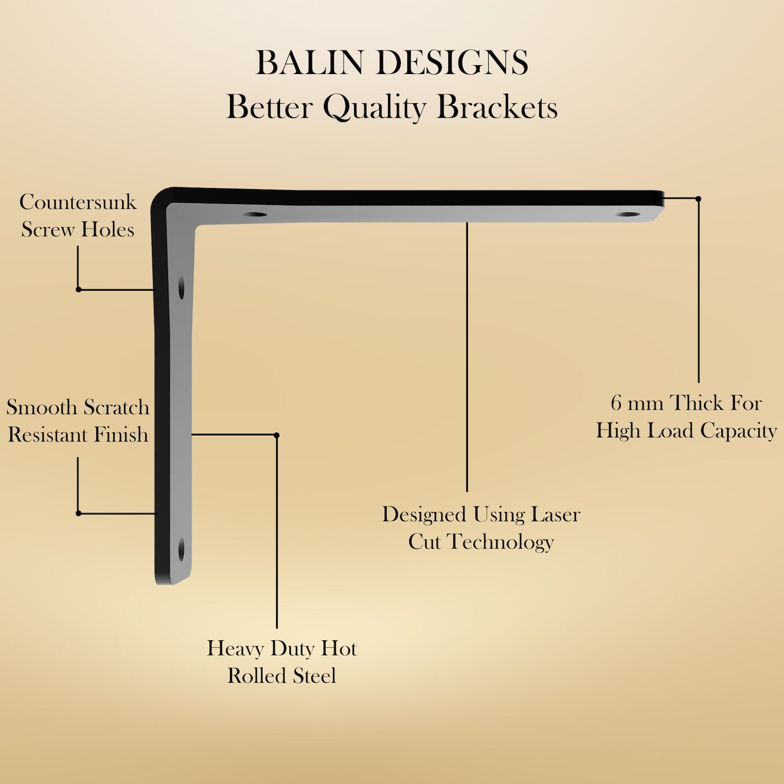 Hidden Float Shelf Bracket Black, Heavy Duty L Shelf Bracket, Floating ...