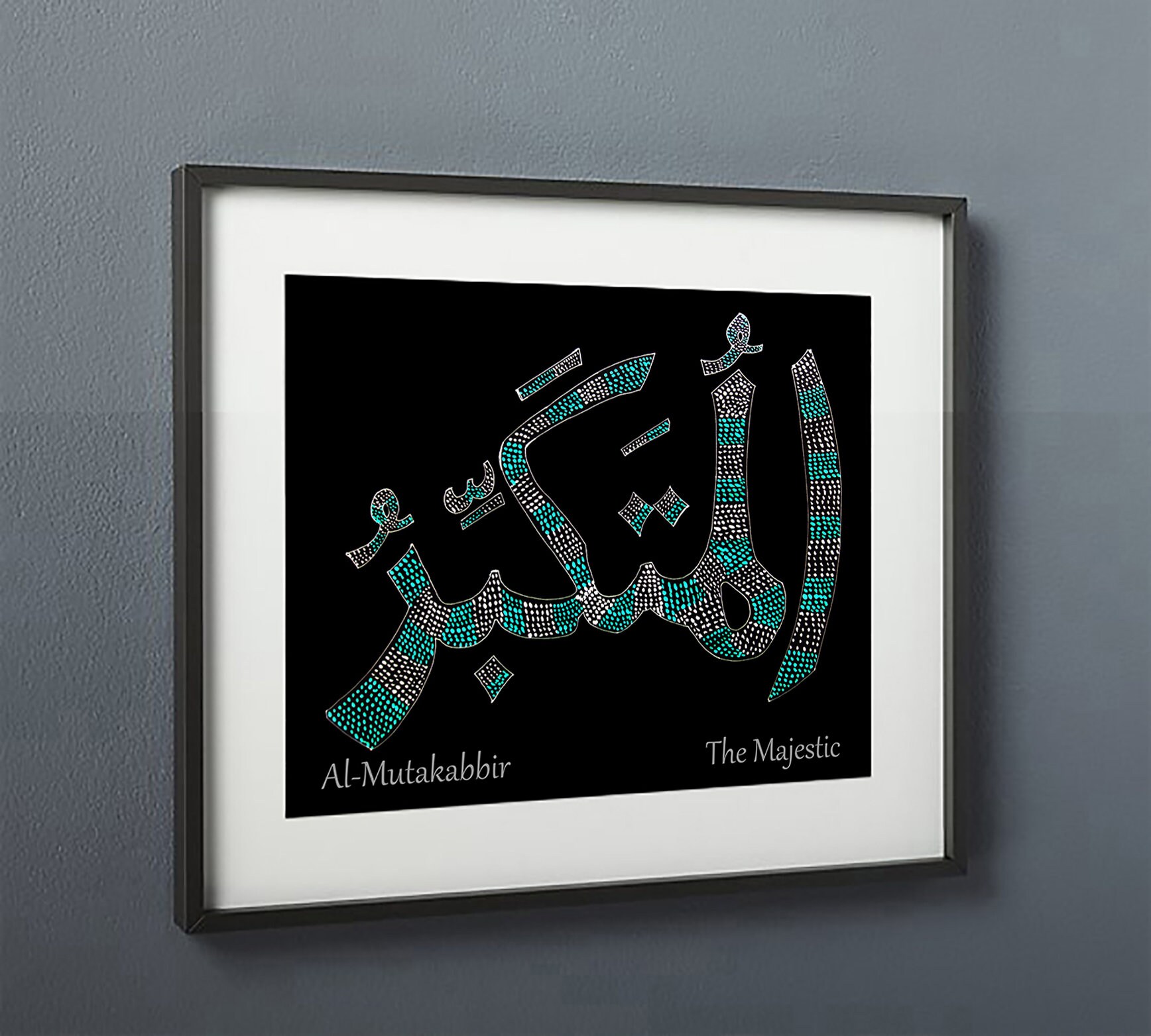 Asma Ul Husna All 99 Names of Allah Artistic Painted Version Islamic ...
