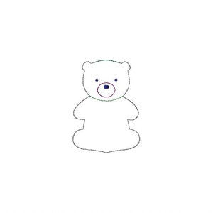 Teddy Bear Toy in the Hoop Embroidery Design, 2 Sizes, for 4x4 and 5x7 ...