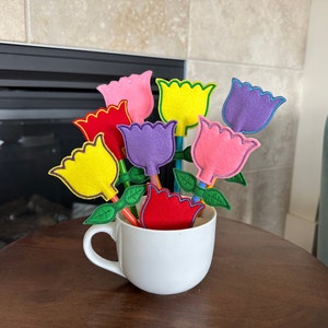 Flower Pencil Crayon Topper 4x4 Machine Embroidery Design, in the Hoop ...