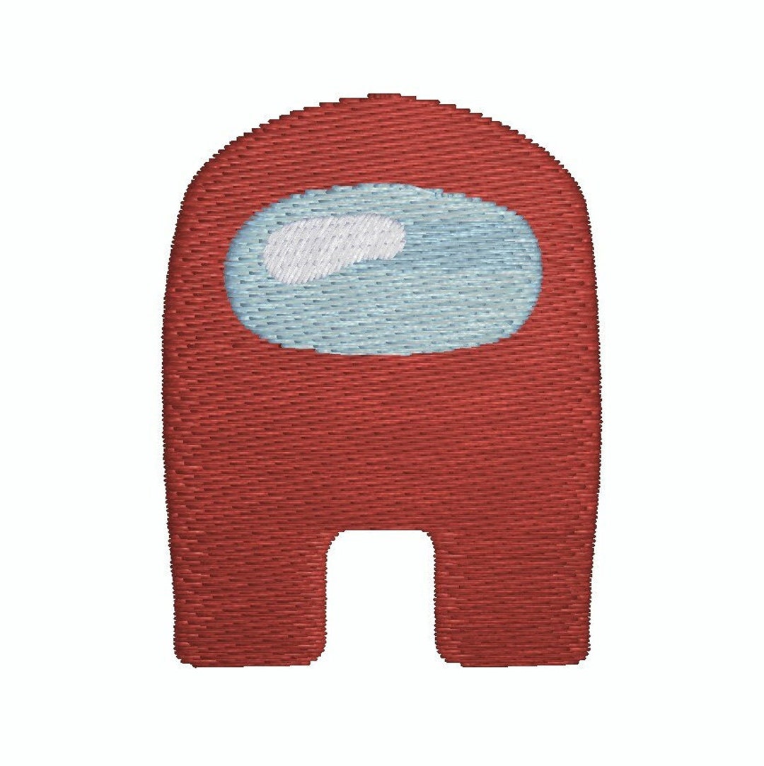 Among Us Astronaut Machine Embroidery Design, 2 Sizes, 2" and 4" Height ...