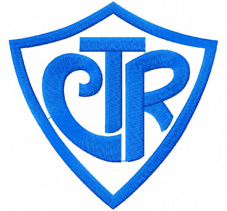 CTR Crest Embroidery Design, Choose the Right 6 Inch Embroidery Design ...