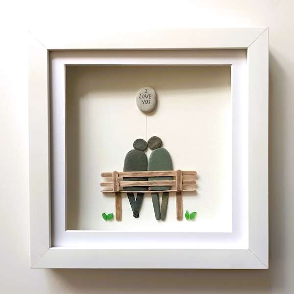 Pebble Art Couple - Etsy