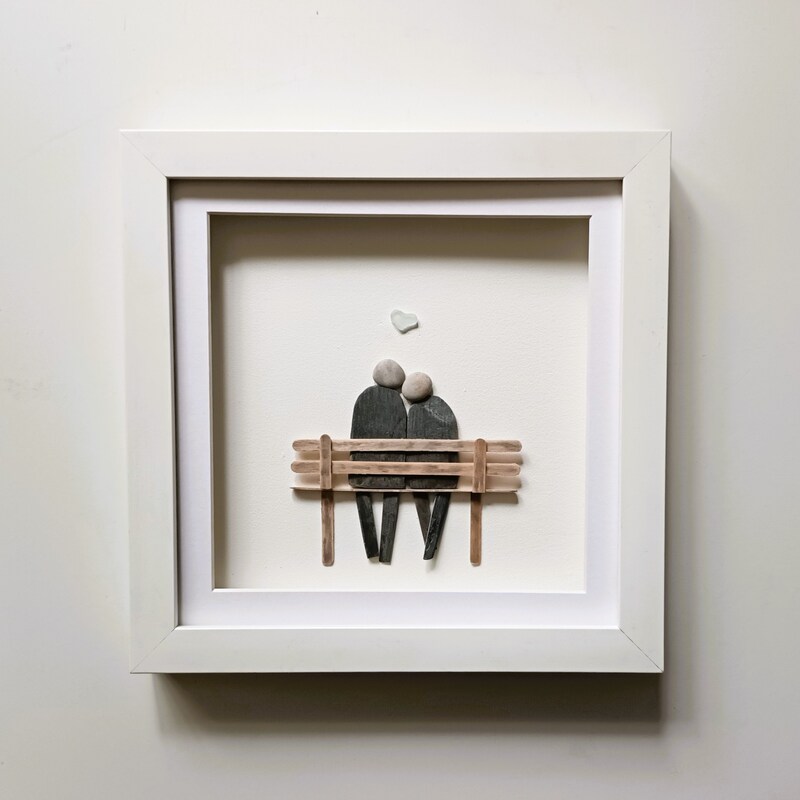 Pebble Art Couple - Etsy