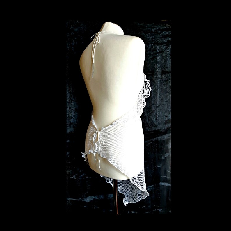 Backless Mesh Dress Transparent Coverup Apron Top Hotwife Clothing - Etsy