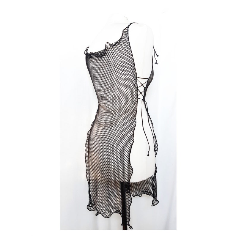 Sheer Tank Dress Open Sides Fishnet Tunik Seethru Outfit for Women - Etsy