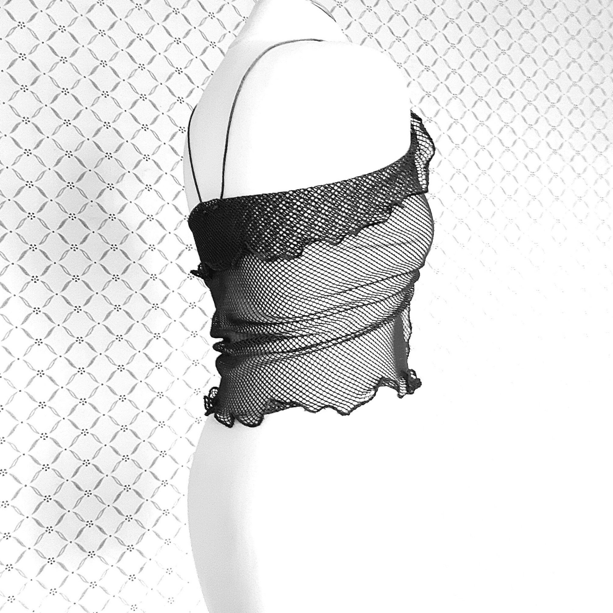 Sheer Crop Top Seethrough Ruched Mesh Clothing Womens Open - Etsy