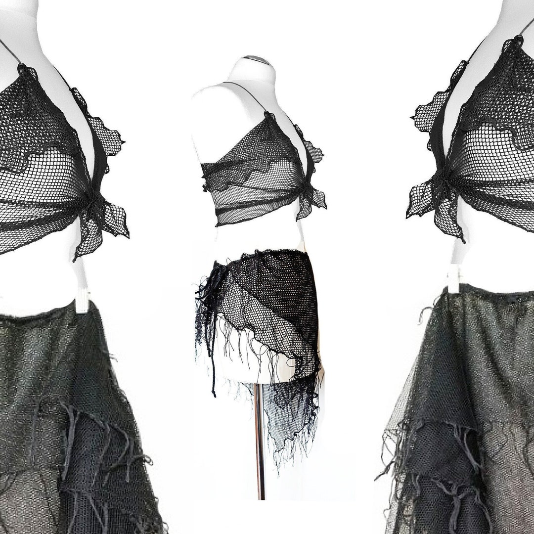 Seethrough Set Women Revealing Mesh Clubwear Skimpy Festival Clothes ...