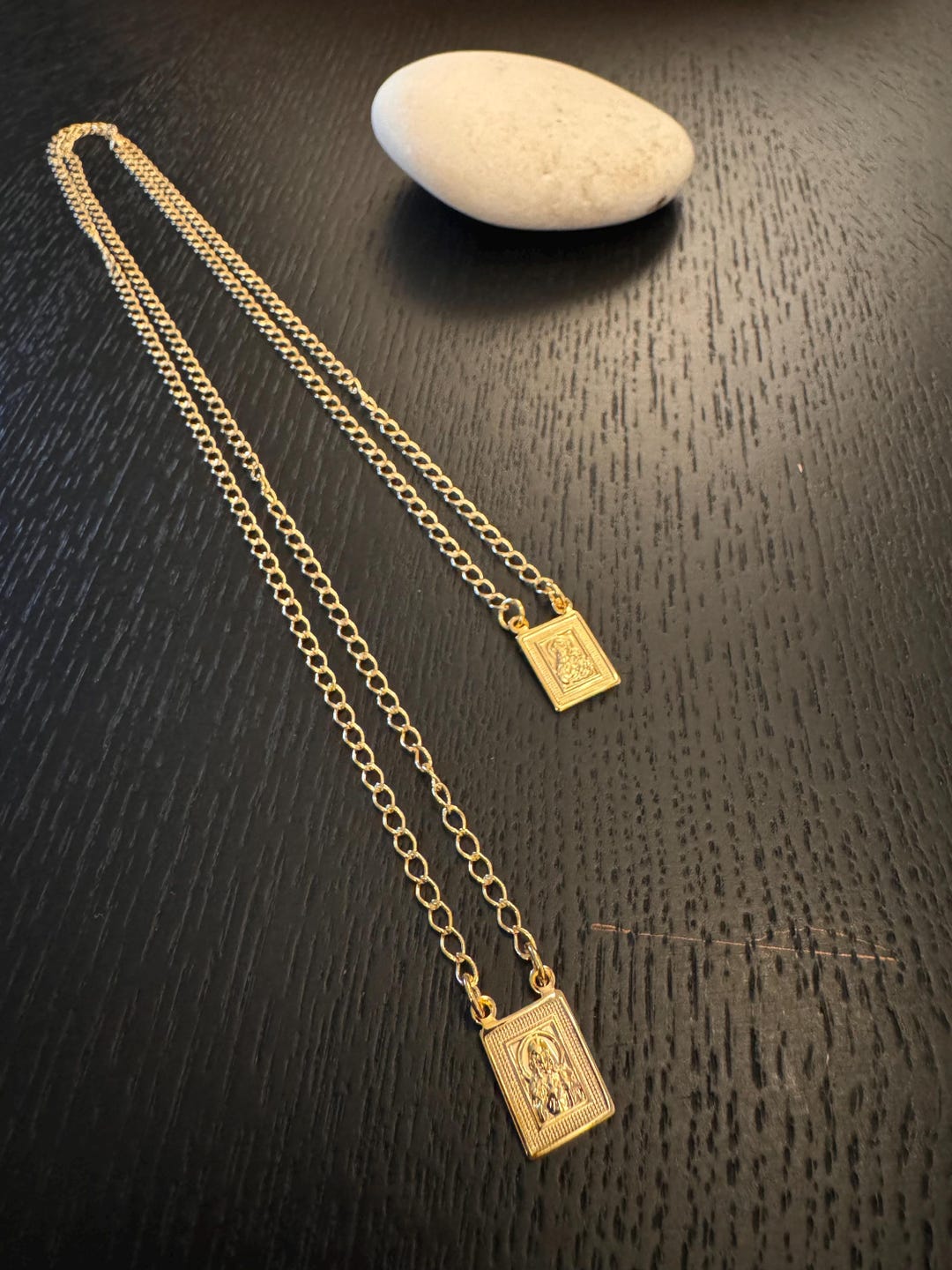 Scapular Necklace, Scapular Jewelry 18k Goldfilled , Virgin Mary ...