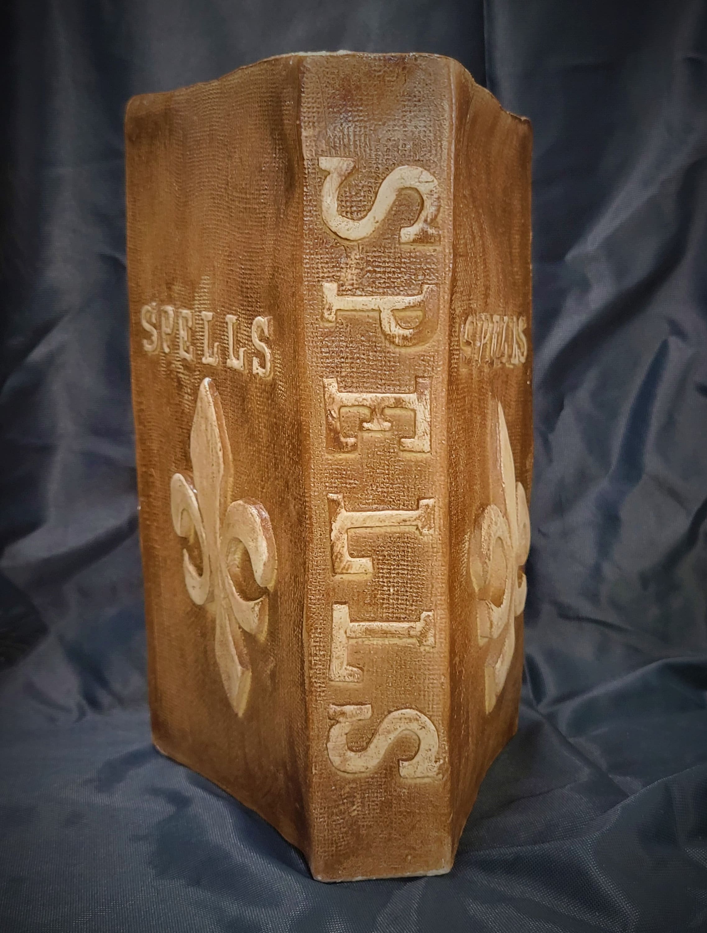 Piggy Bank Skeleton Spell Book Brown Spooky Chalkware Coin Bank Free ...