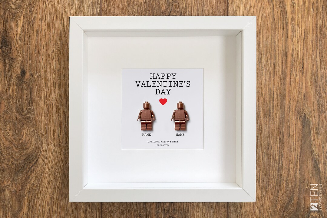 Valentine's Day - Bronze Copper - Lego Couple - Minifigures - Hand ...