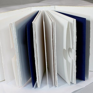 Handmade Blue Art Journal Small - Mixed Media Journal - Journal W ...