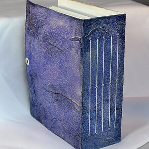 Handmade Blue Art Journal Small - Mixed Media Journal - Journal W ...