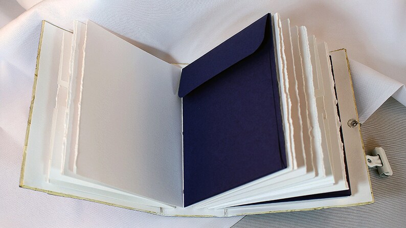 Handmade Blue Art Journal Small - Mixed Media Journal - Journal W ...