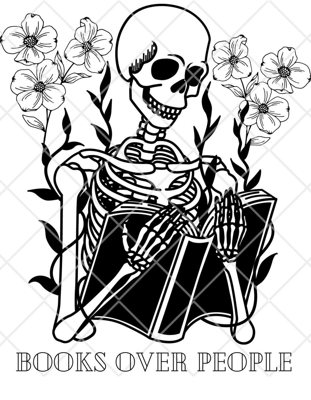 Books Over People SVG Digital File - Etsy