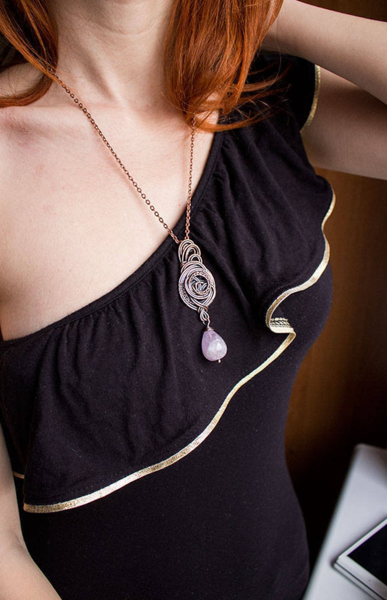 Empath Protection Jewelry, Amethyst Necklaces for Women - Etsy
