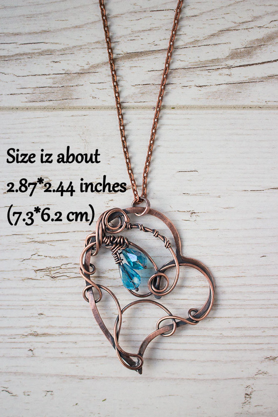 Wire Wrapped Necklace for Women Wire Wrap Artisan Jewelry - Etsy