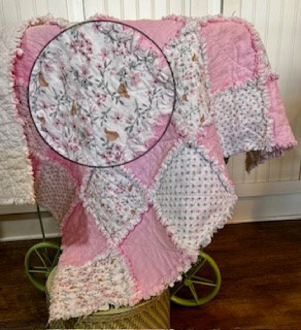 Baby Rag Quilt, Child Rag Quilt, Baby Blanket, Baby Shower Gift, Bird ...