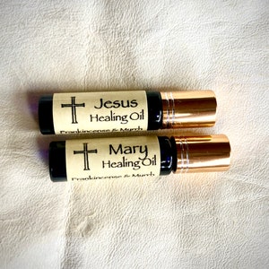 Perfume Oil Jesus & Mary Healing Oils | Frankincense, Myrrh, Sandalwood ...