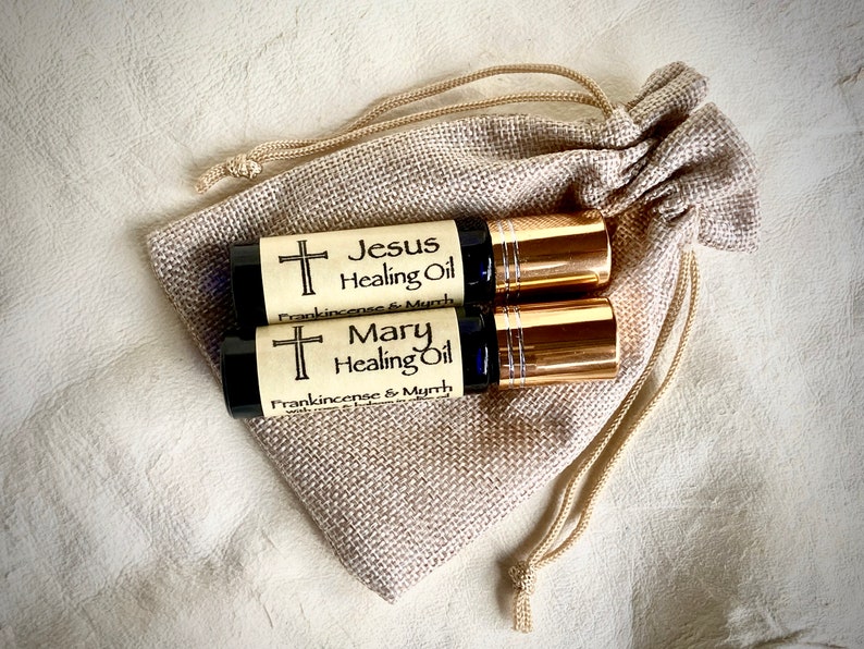 Perfume Oil Jesus & Mary Healing Oils Frankincense, Myrrh, Sandalwood ...