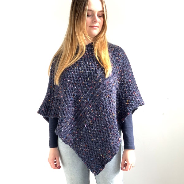 Knit Poncho Pattern - Etsy